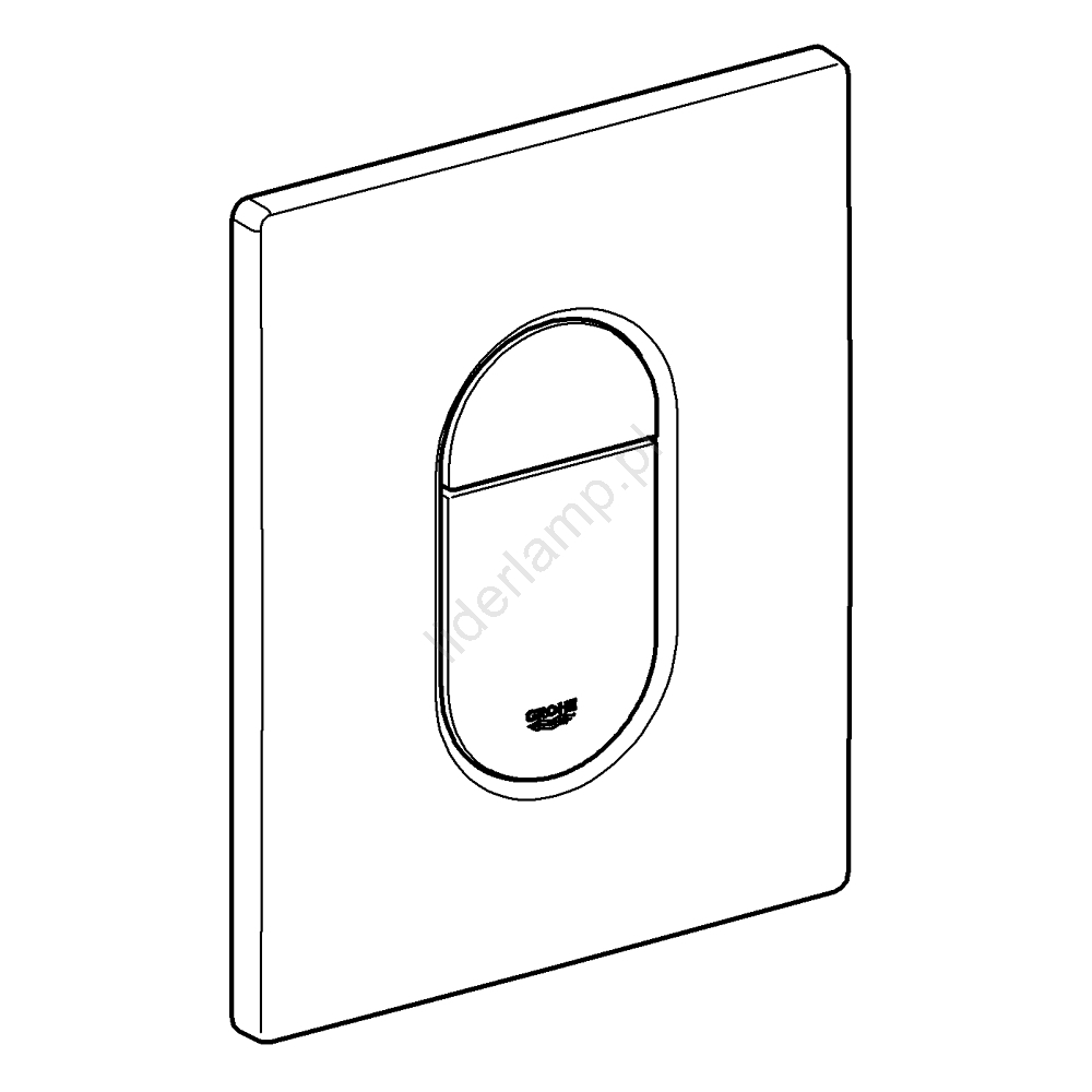 GROHE 38844SH0 - Przycisk spłukujący ARENA COSMOPOLITAN 156 × 197 mm biały