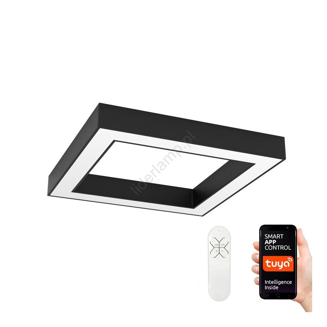 Immax NEO - LED Plafon ściemnialny CANTO LED/60W/230V 80x80 cm + ZS Tuya