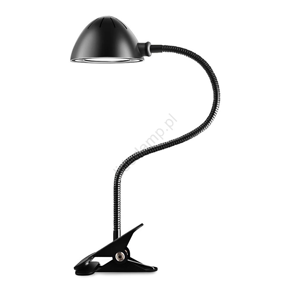 LED Lampa stołowa z klipsem LED/3W/5V czarna