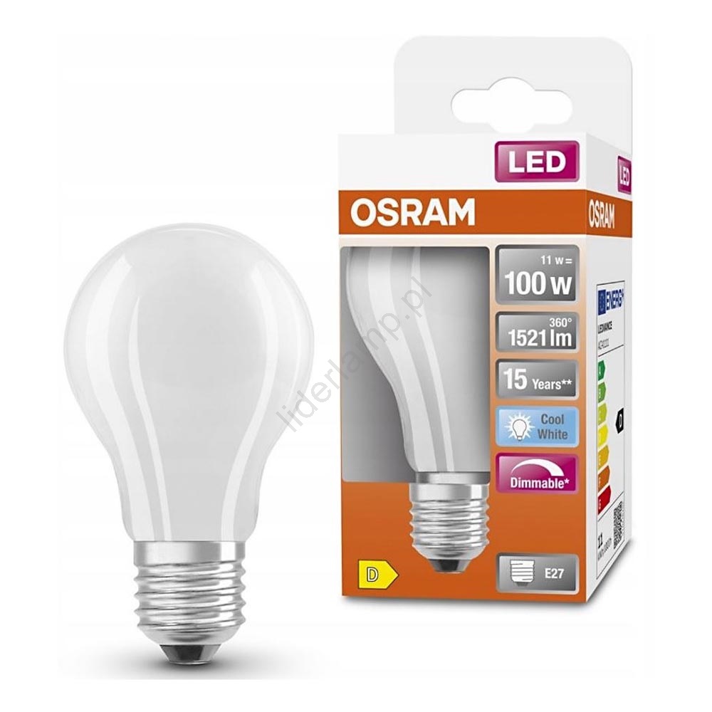 Led Żarówka ściemnialna Retrofit A60 E27 11w 230v 4000k Osram