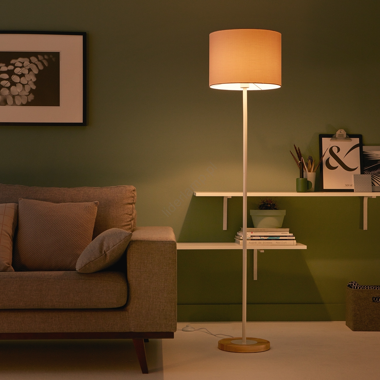 Philips 36017/38/E7 - Lampa podłogowa MYLIVING LIMBA 1xE27/40W/230V