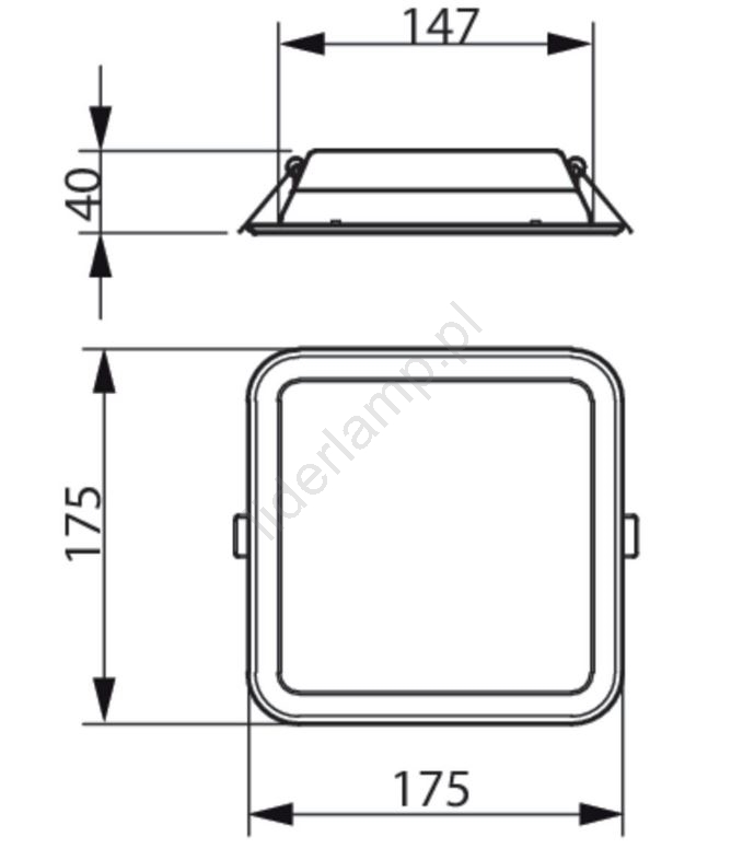 Philips - LED Oprawa wpuszczana LEDINAIRE SLIM LED/11W/230V