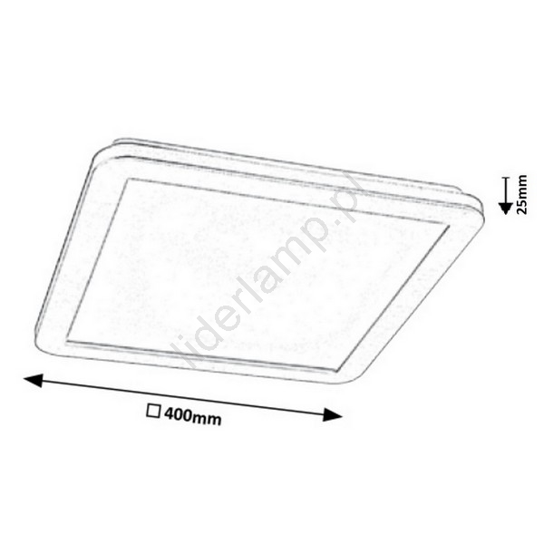 Rabalux - LED Ściemnialny plafon łazienkowy LED/24W/230V IP44