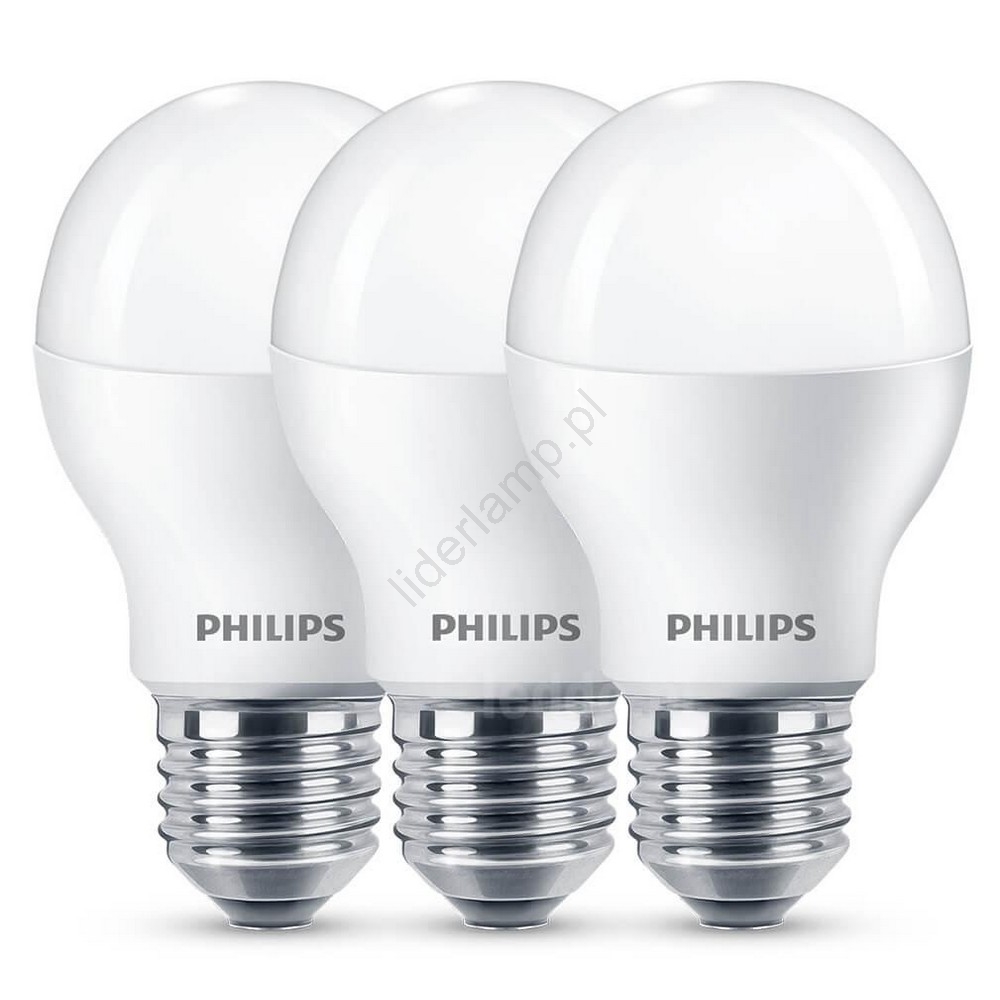 Zestaw 3x LED Żarówka Philips E27/7W/230V 3000K