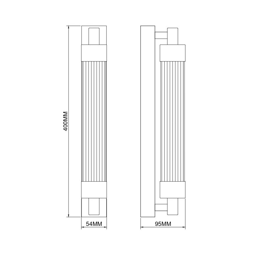 Zuma Line - Kinkiet LED/8W/230V czarny